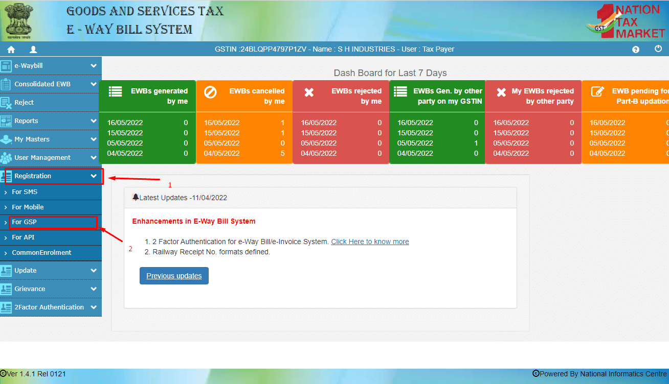 How To Generate Eway Bill API Id And Password 100 Free GST Billing 