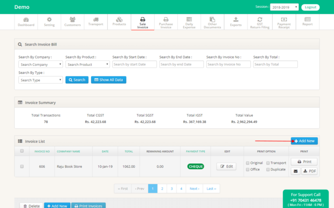 How to add discount in the invoice - 100% Free GST Billing Software For ...