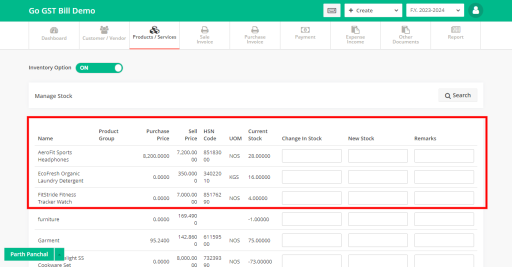 How to manage stock - 100% Free GST Billing Software For Every Businesses