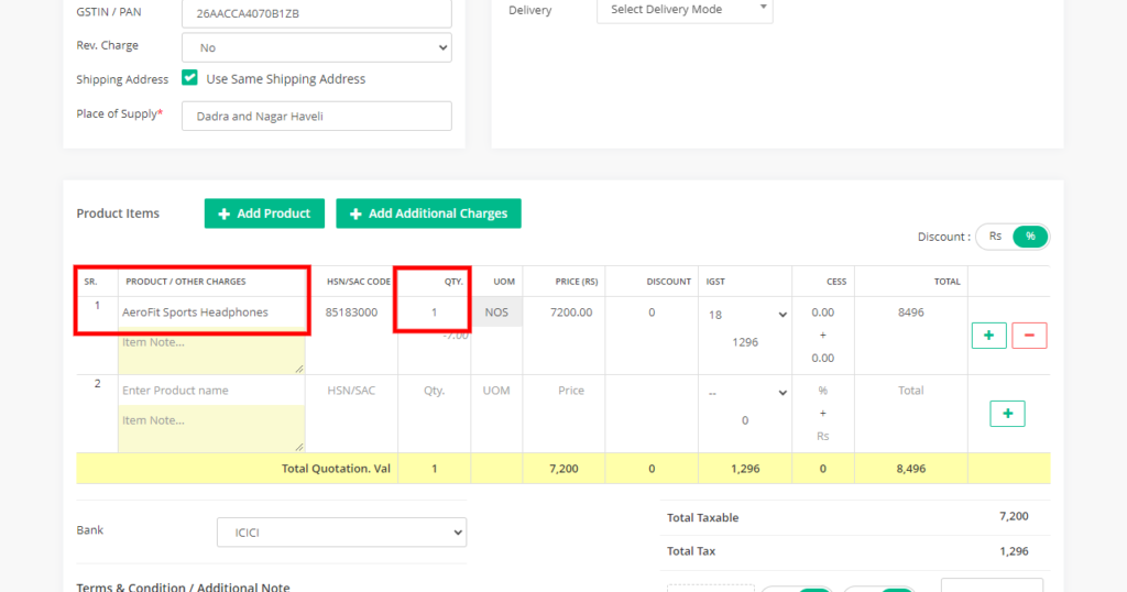 How to create Quotation - 100% Free GST Billing Software For Every ...