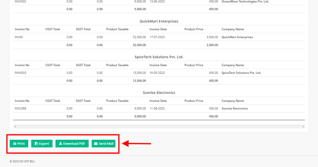 How to check purchase outstanding report - 100% Free GST Billing ...