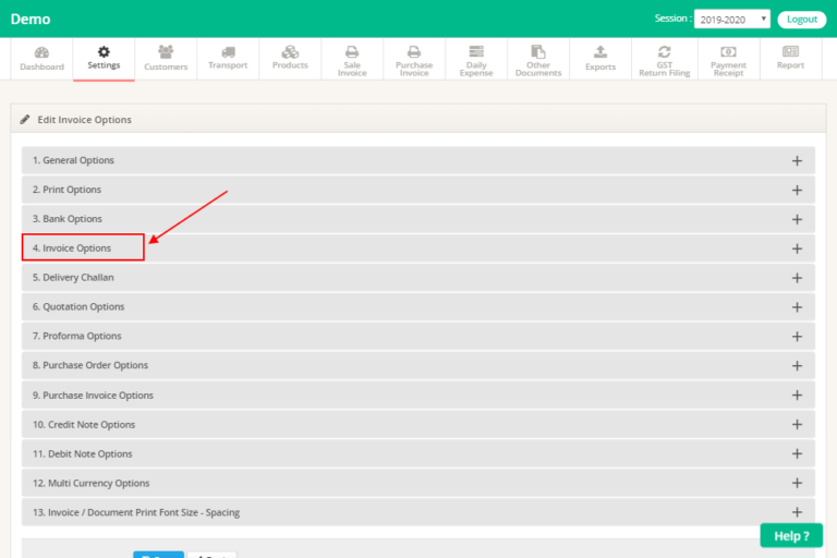 How to add prefix or postfix on invoice number - 100% Free GST Billing ...