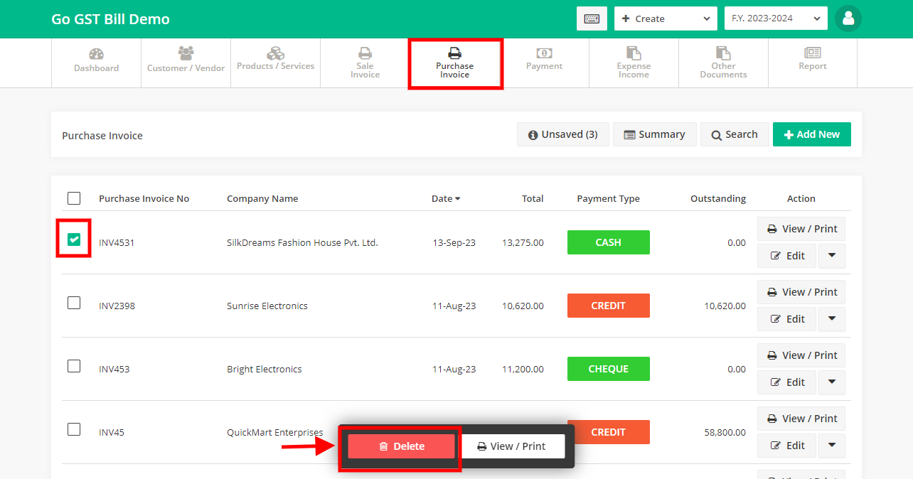 step 2 - 100% Free GST Billing Software For Every Businesses