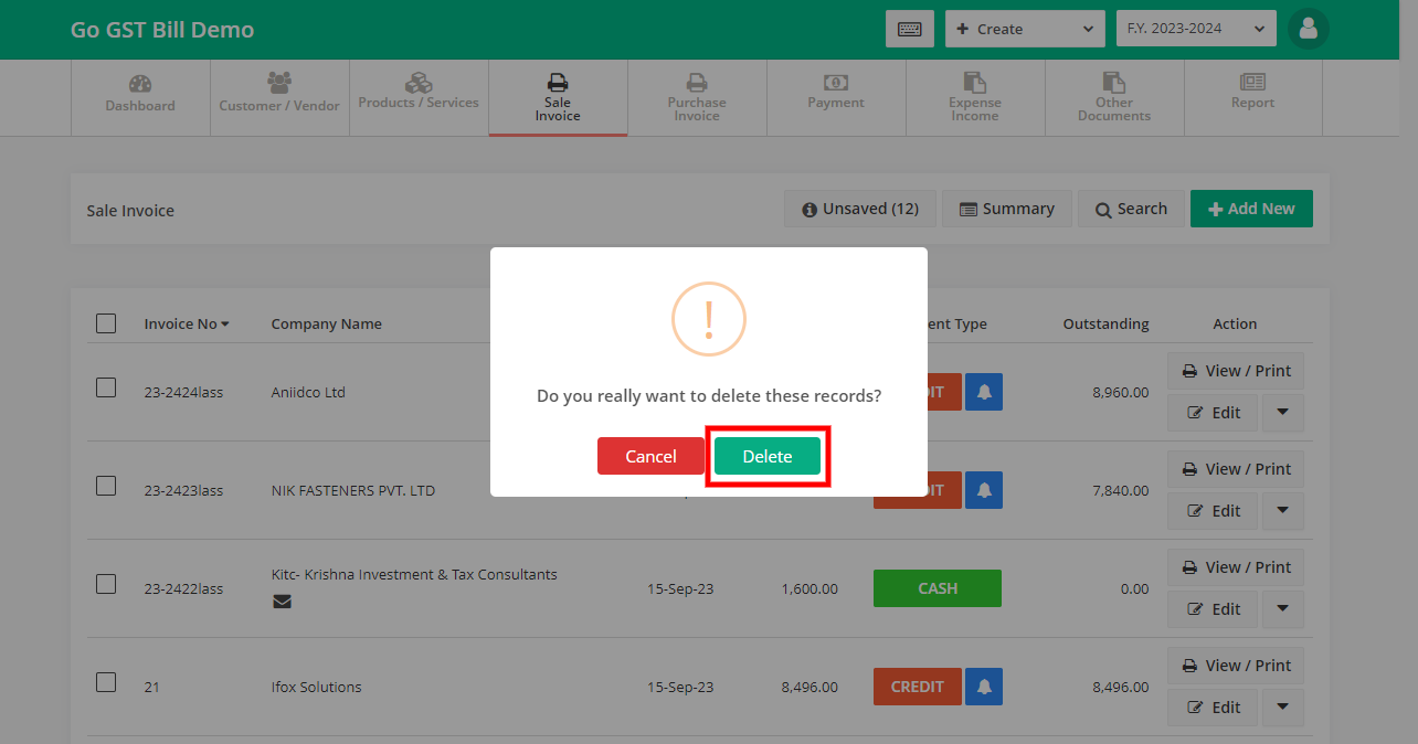 step 3 - 100% Free GST Billing Software For Every Businesses
