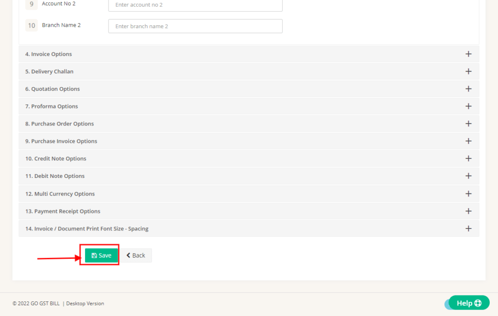 How to edit bank details - 100% Free GST Billing Software For Every Businesses