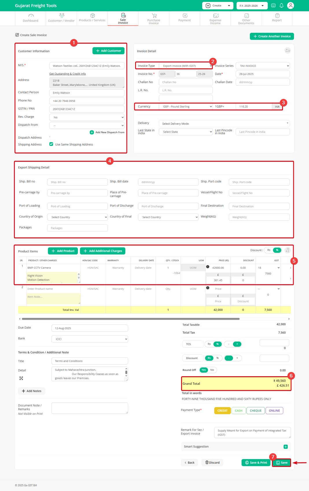 How to create a export invoice (Multi-Currency invoice) - 100% Free GST ...