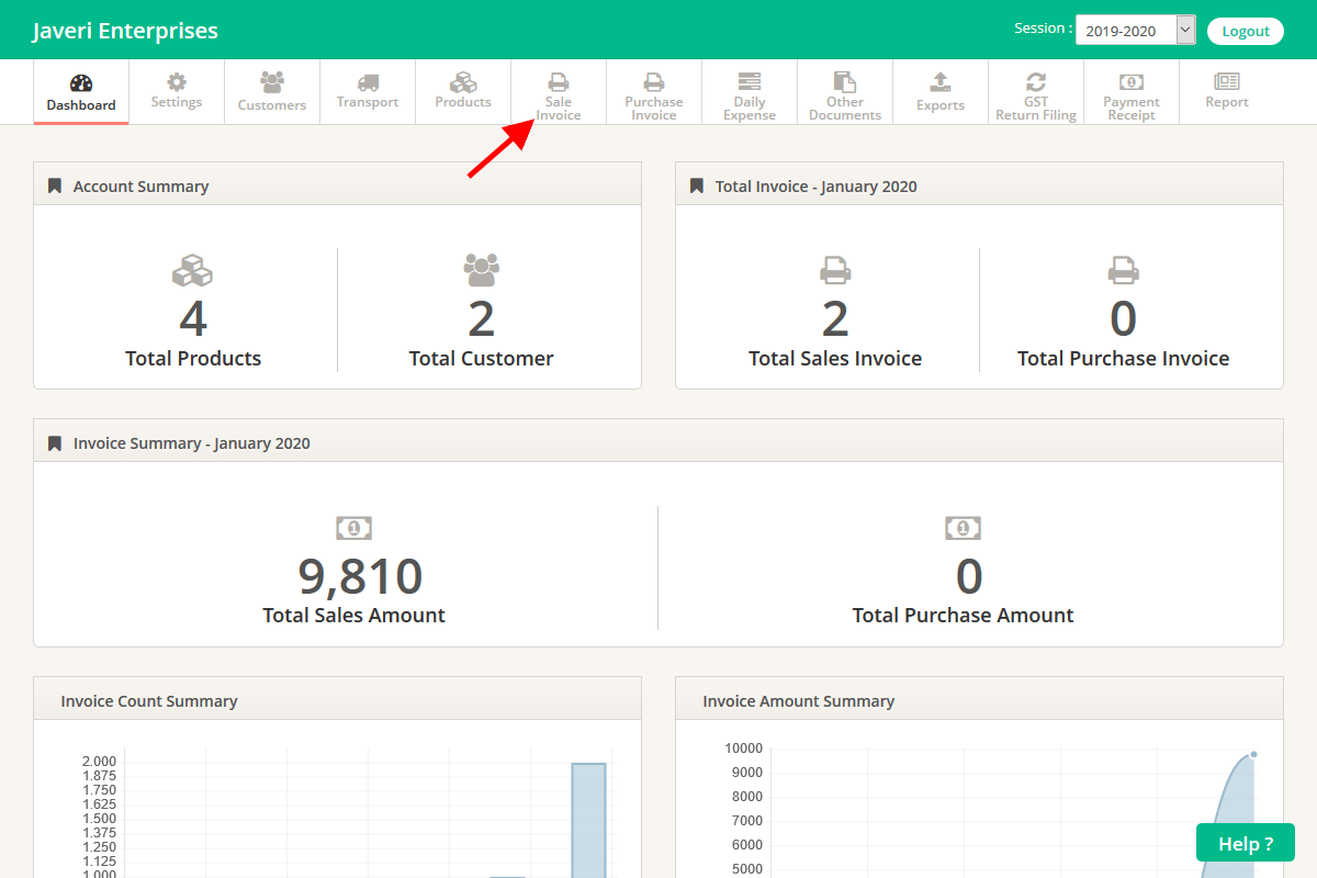 saleinvoice1 - 100% Free GST Billing Software For Every Businesses