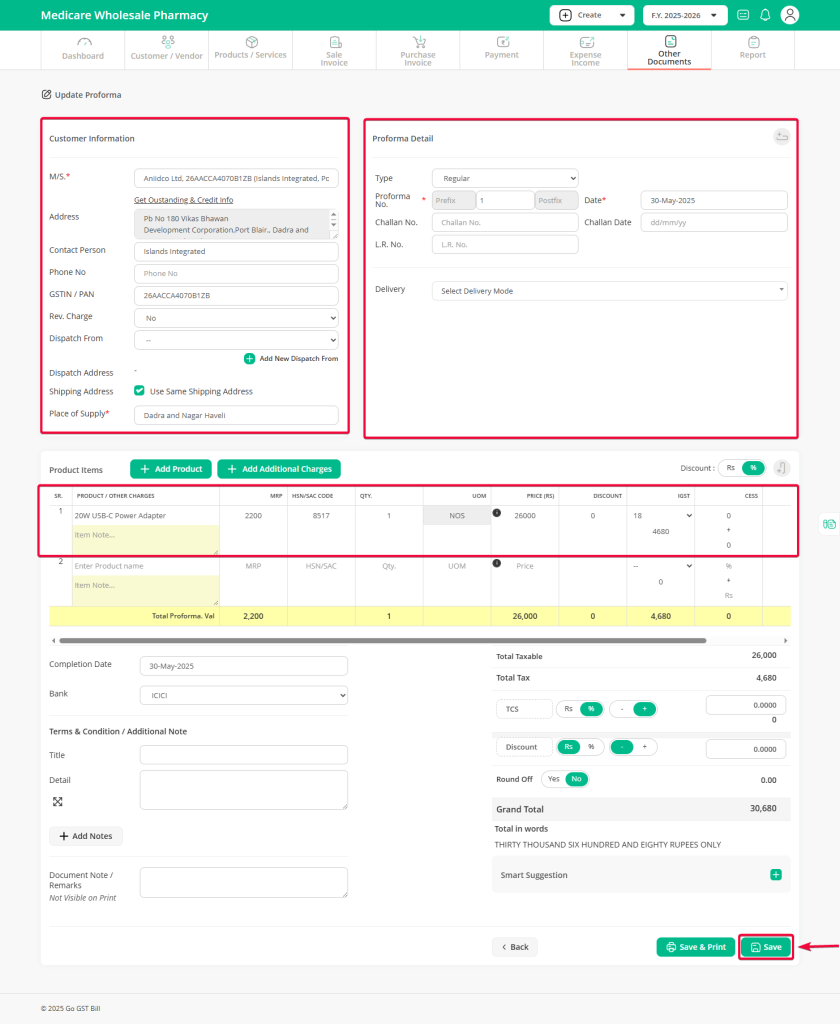 How to edit proforma invoice - 100% Free GST Billing Software For Every ...