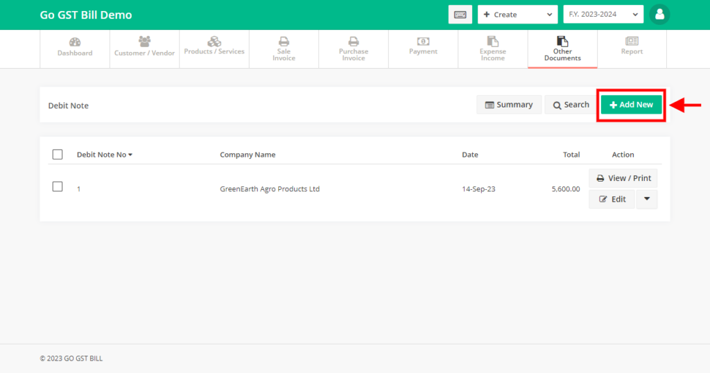 How to create debit note (Purchase Return) - 100% Free GST Billing ...