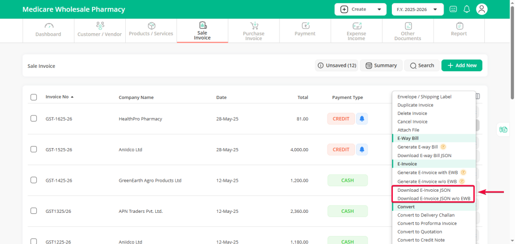 How To Generate E Invoice Using Json File Free 100 Free Gst Billing Software For Every