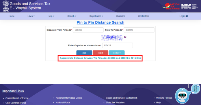 How to fix pin to pin distance error for E-Way bill - 100% Free GST Billing Software For Every ...