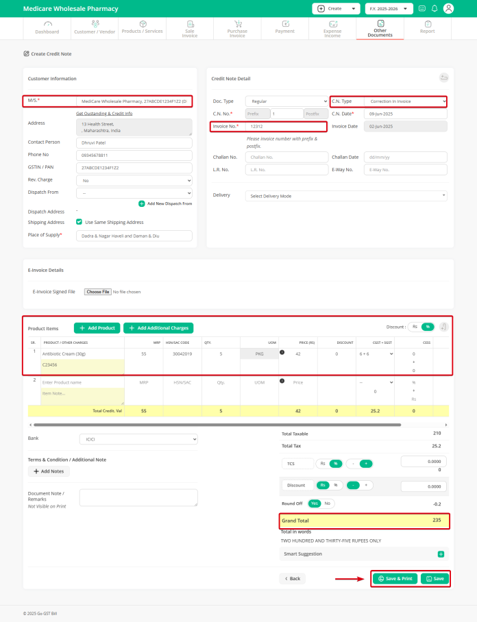 How to create debit note (Purchase Return) - 100% Free GST Billing ...