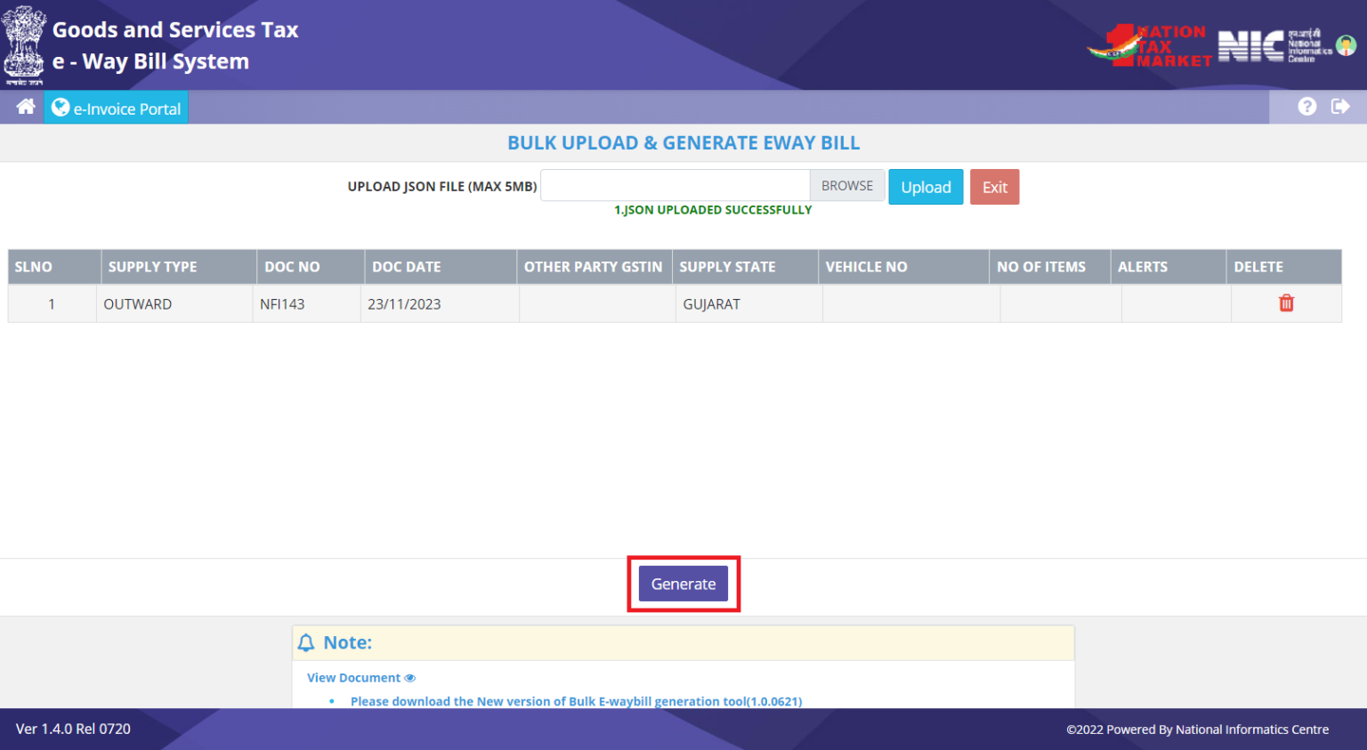 How to generate E-Way bill using JSON file (Free) - 100% Free GST Billing Software For Every ...