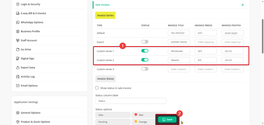How to Use Different Invoice Series in Go GST Bill - 100% Free GST ...