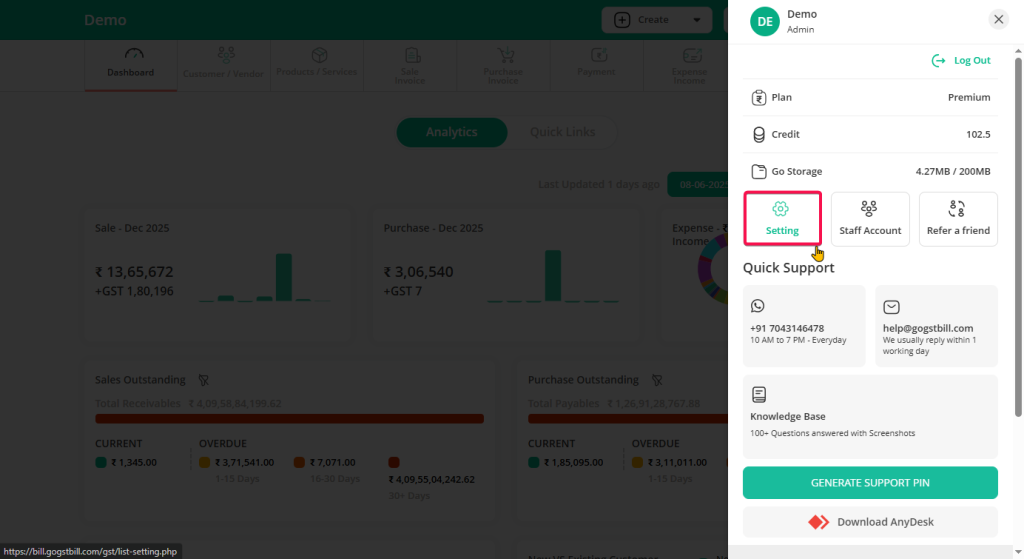 How to Create Your User ID & Password in Go GST Bill - 100% Free GST ...